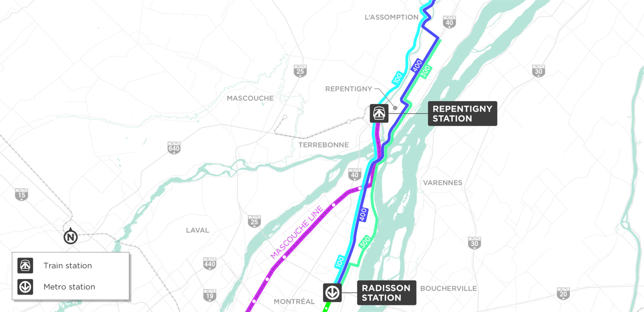 Mascouche train line - Mobilité Montréal